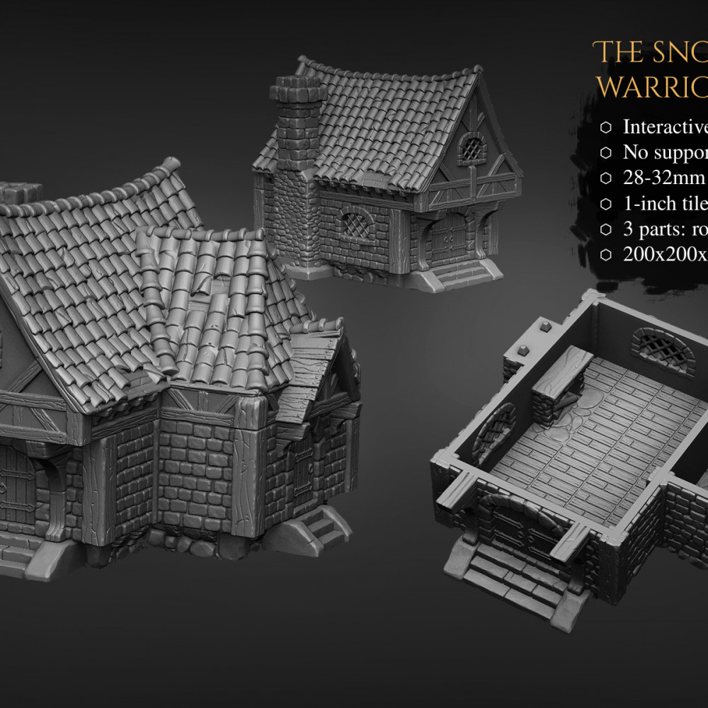 The Snoring Warrior Tavern by Gracewindale | Download free STL model ...