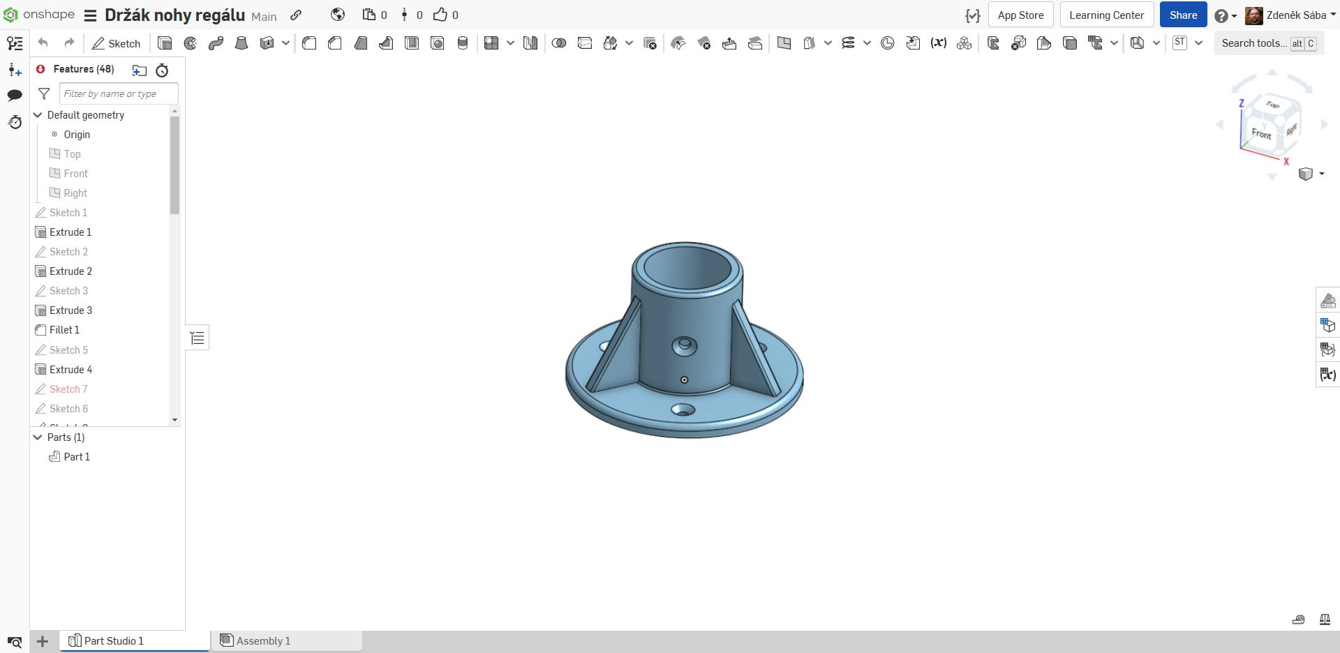 Regál / Shelf / Rack. Průměr tyče 22mm. - Rod diameter 22mm. Screw ...