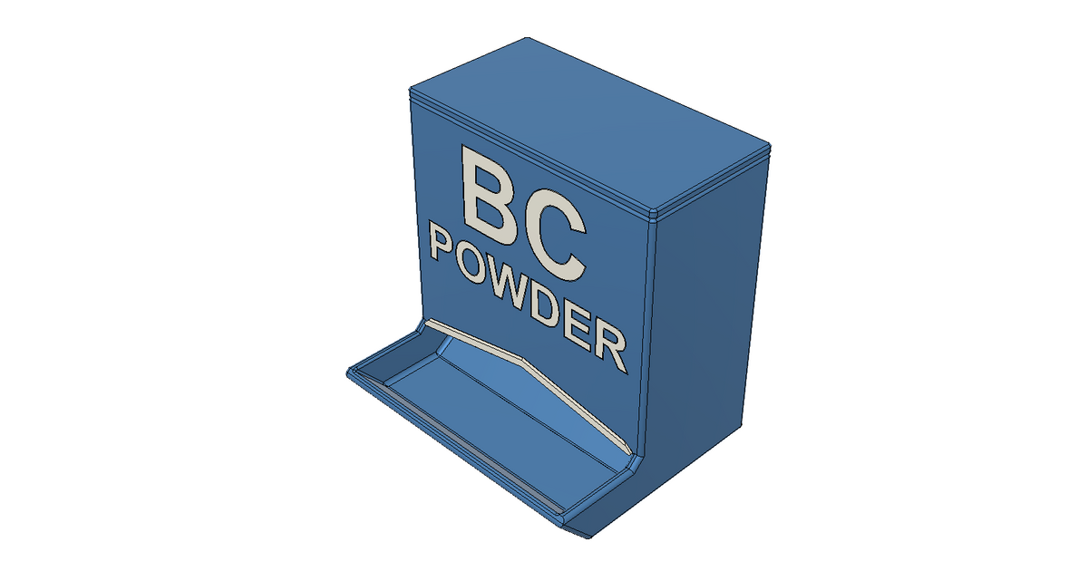 BC Powder Dispenser by Kenkay | Download free STL model | Printables.com