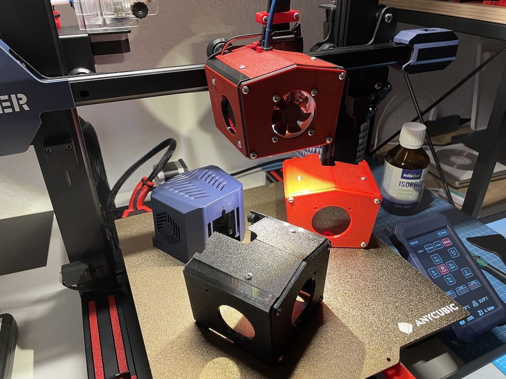 Anycubic Vyper / Custom Print Head V1/V3 with 2x5015 Fans by hangloose ...