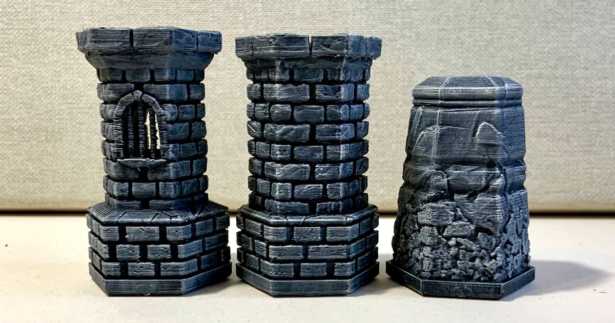 MagHex Stone Pillars by minishaven | Download free STL model ...