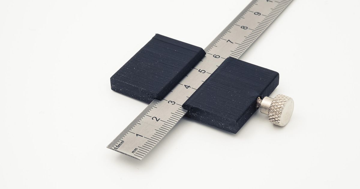 Ruler Marking Gauge by cewo | Download free STL model | Printables.com