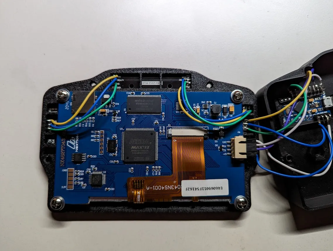 Nextion 4.3 inch + Arduino Sim Racing Dash by S5W95 | Download free STL model | Printables.com