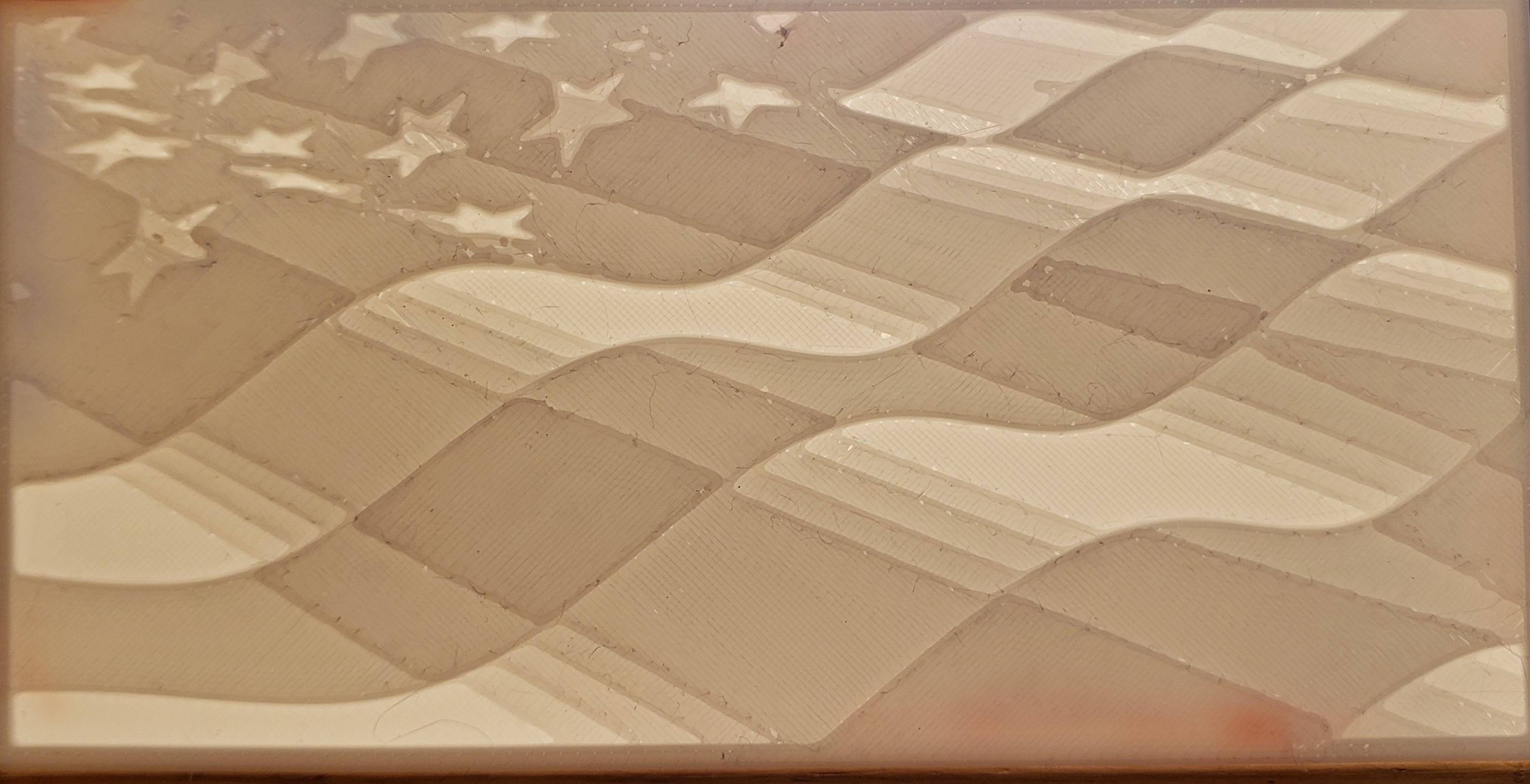 USA flag lithophane by Hobby printing | Download free STL model ...