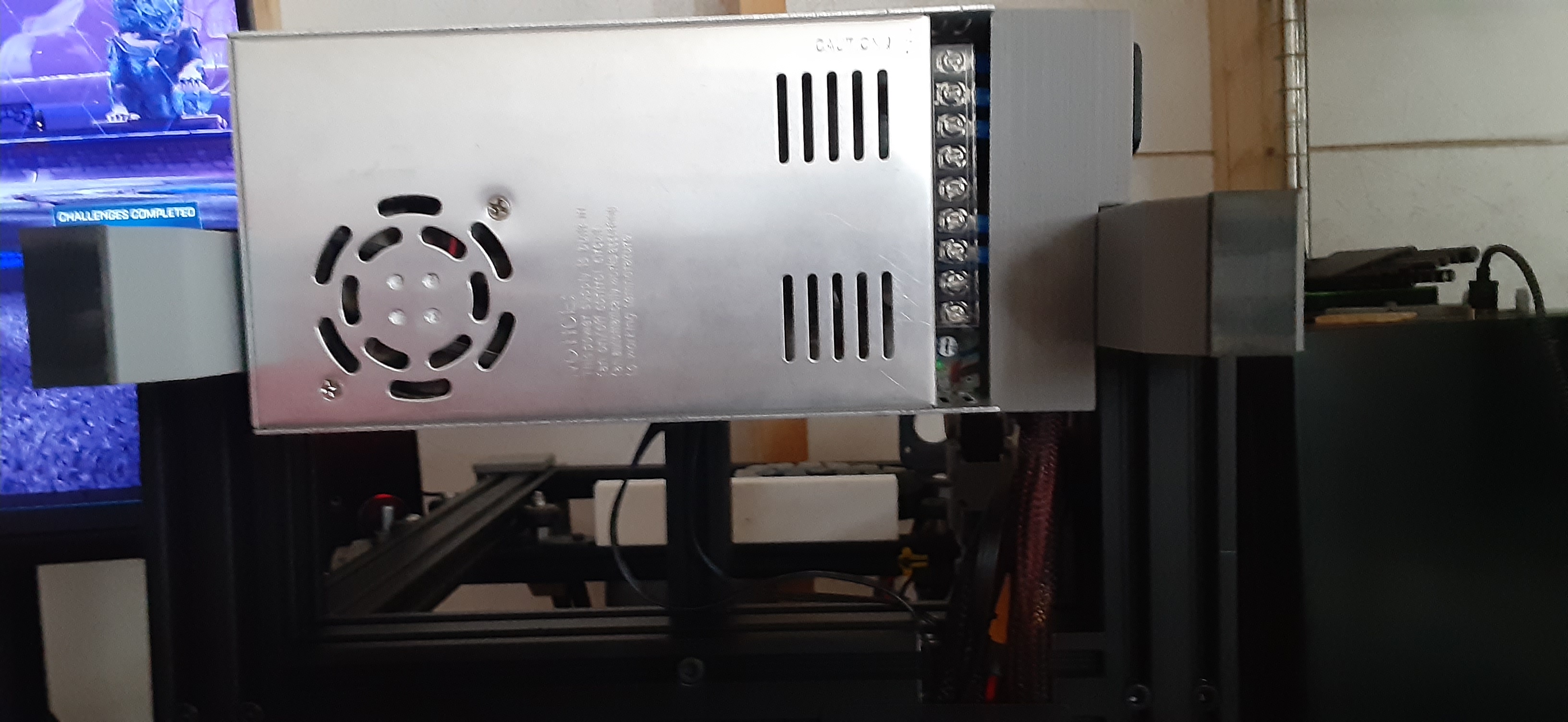 Ender 3 Low-Profile Rear Mount PSU With Cable Chain by Hector Romero ...