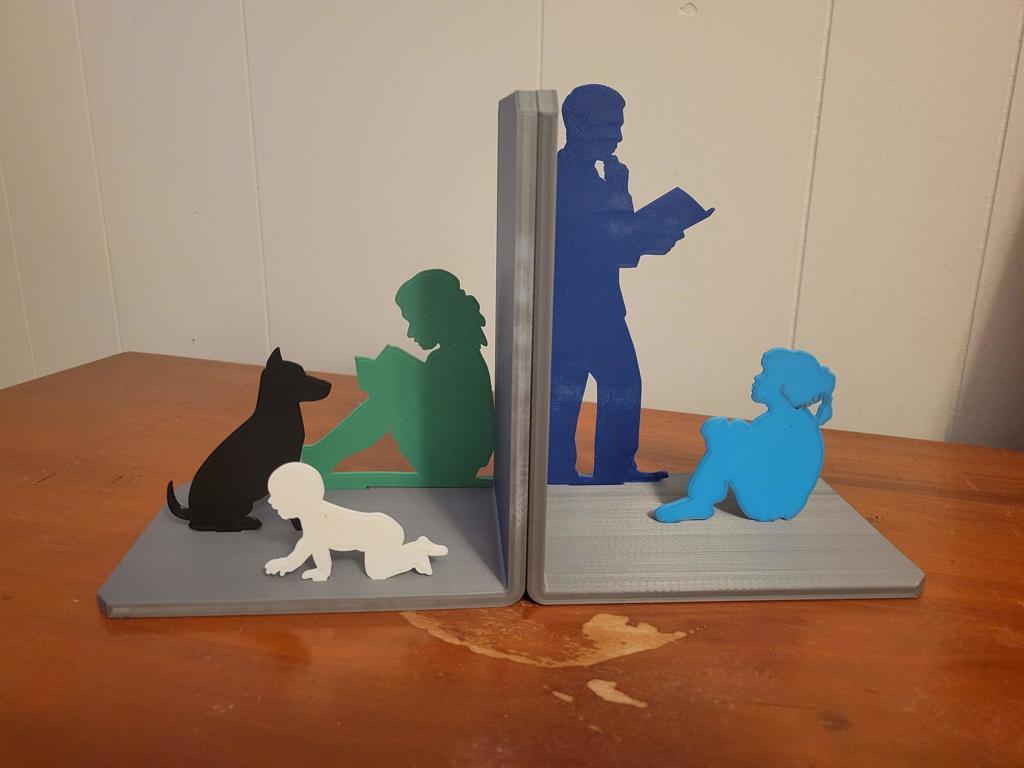 Bookends - Family by Crafter64 | Download free STL model | Printables.com