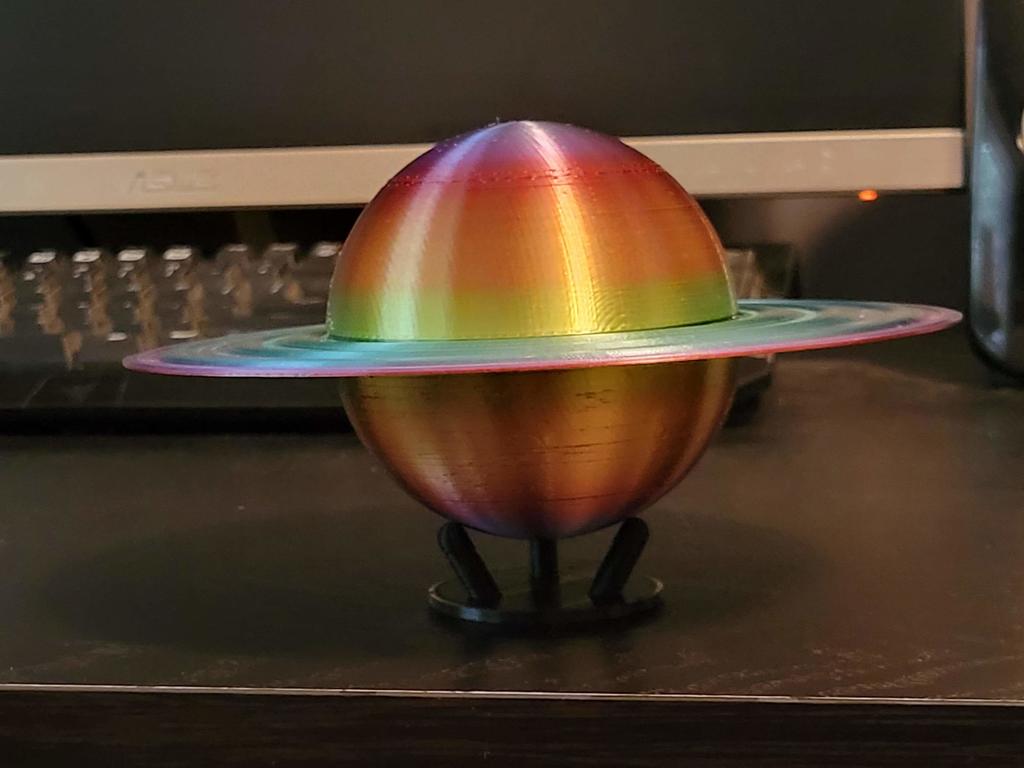 Saturn Planet & Stand by Crafter64 | Download free STL model ...