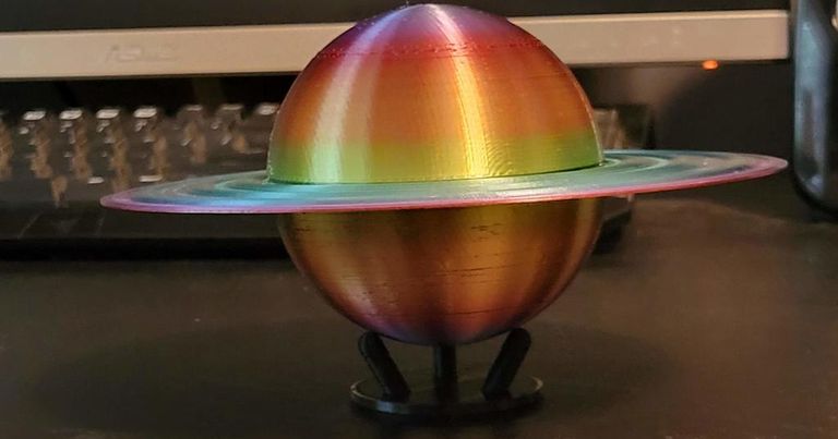 Saturn Planet & Stand by Crafter64 | Download free STL model ...