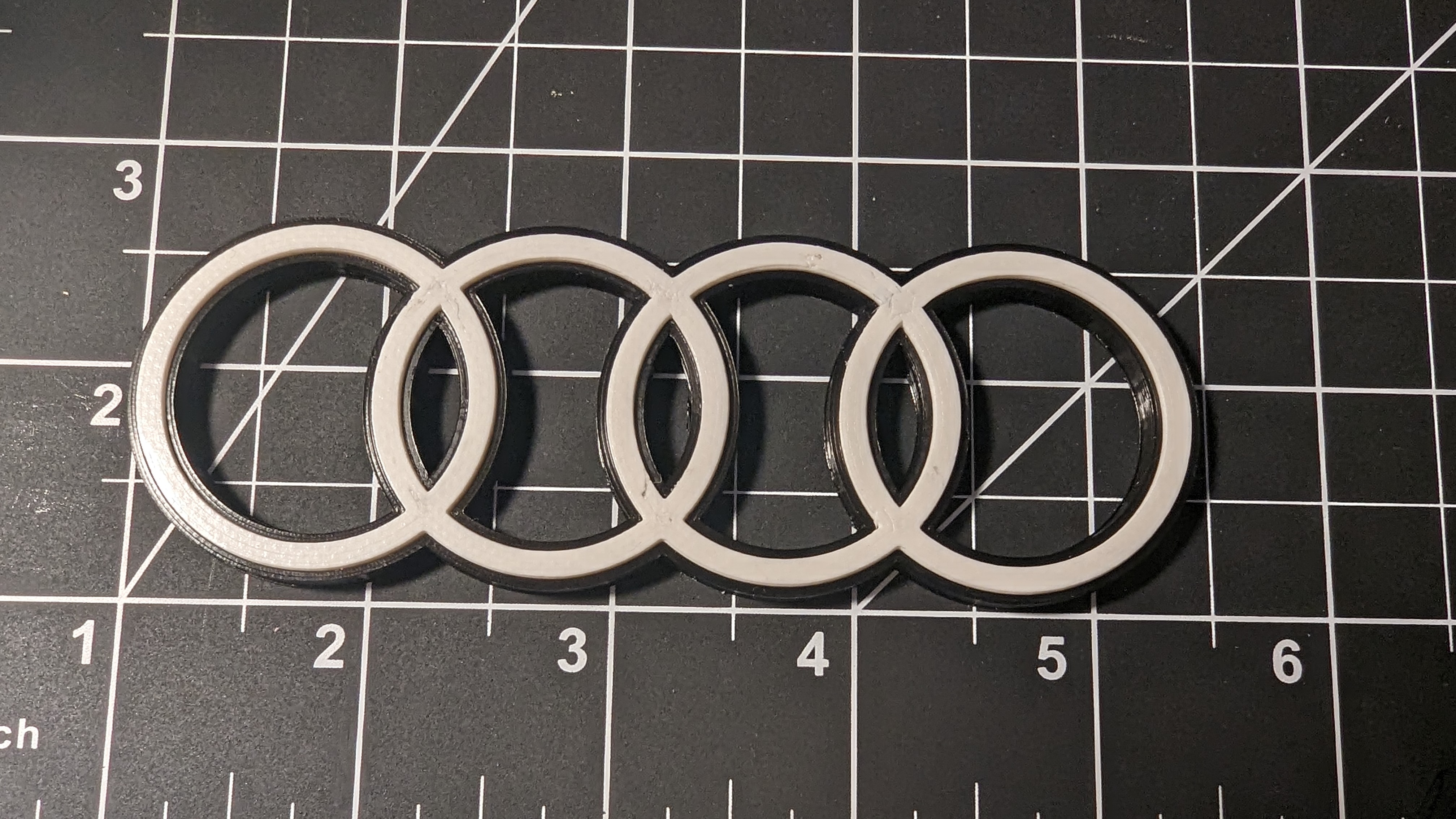 Audi logo 2 colors by Marc | Download free STL model | Printables.com
