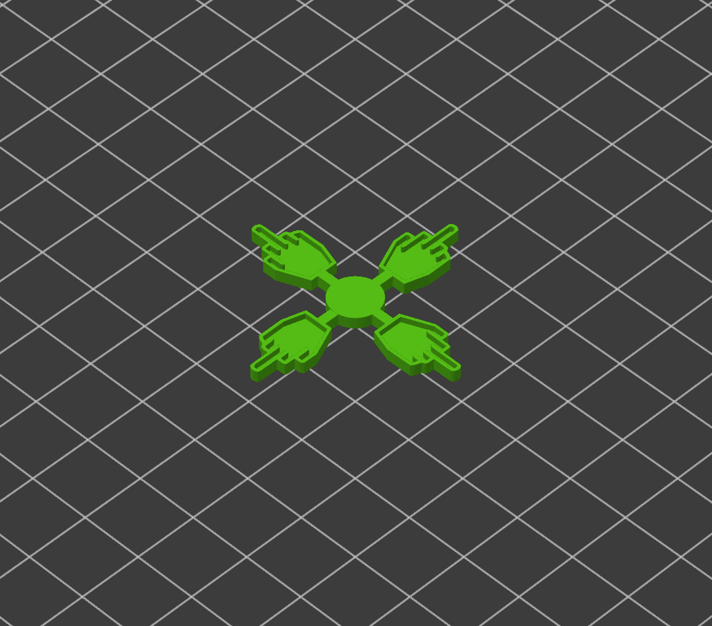 Middle Finger Extruder Motor Visualizer by MrSnid | Download free STL ...