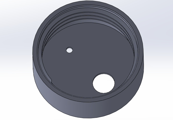 GL45 Cap With Hole for 3mm and 0.125in tubing by Mike C | Download free ...