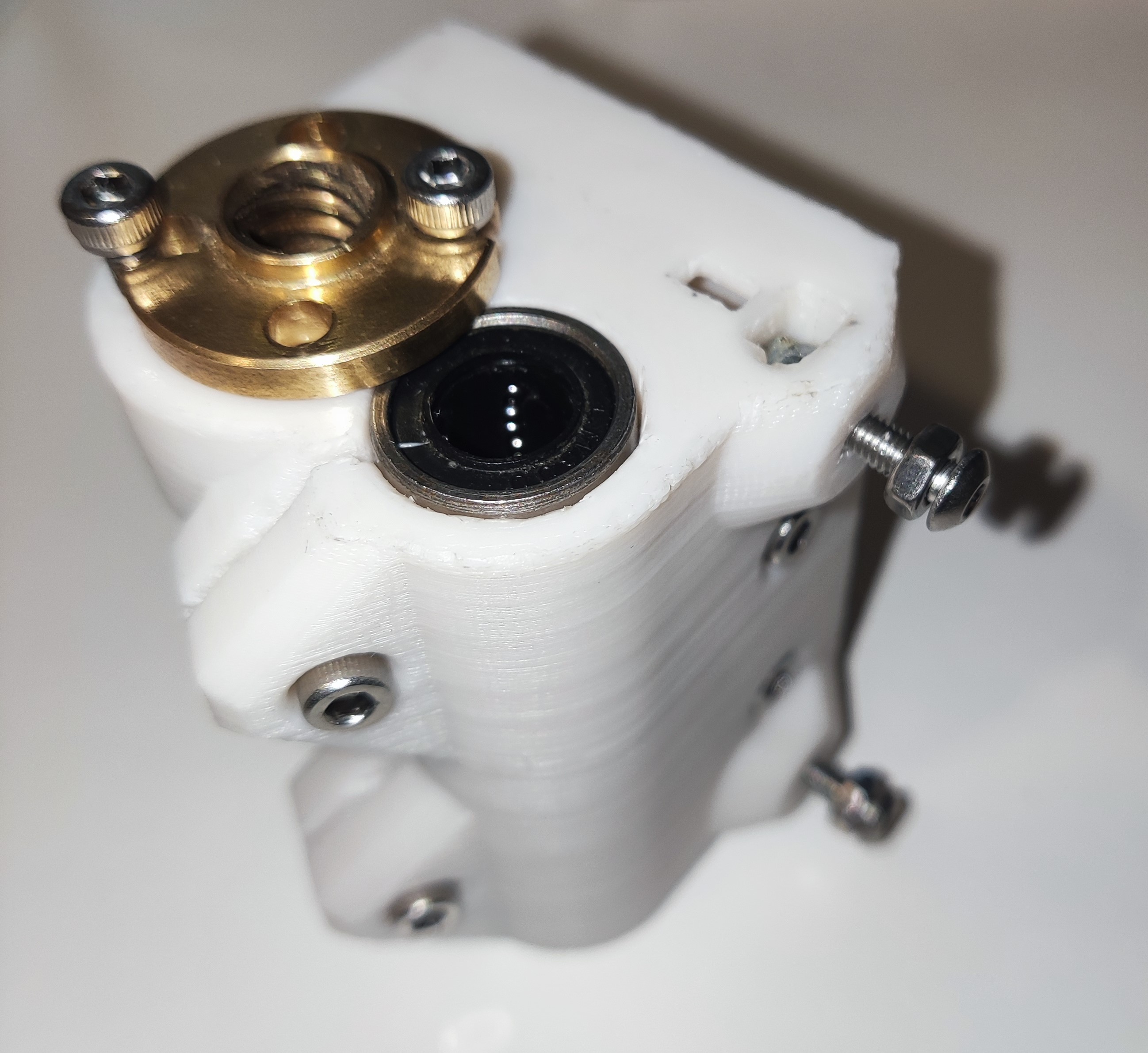 X-Axis with adjustable linear rod length (360mm to 388mm) and Z-endstop ...