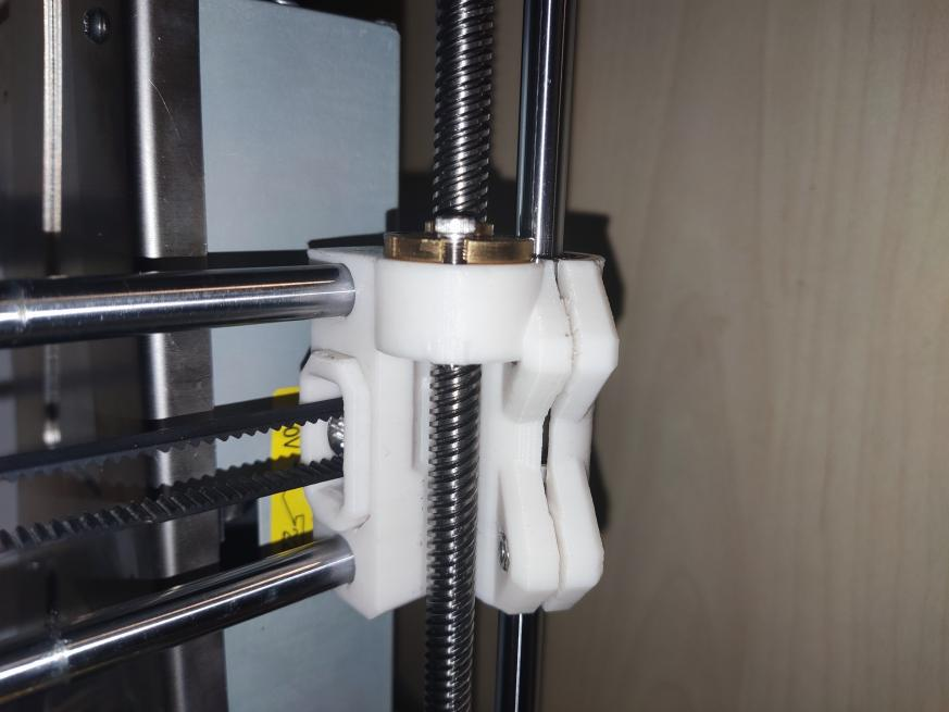 X-Axis with adjustable linear rod length (360mm to 388mm) and Z-endstop ...