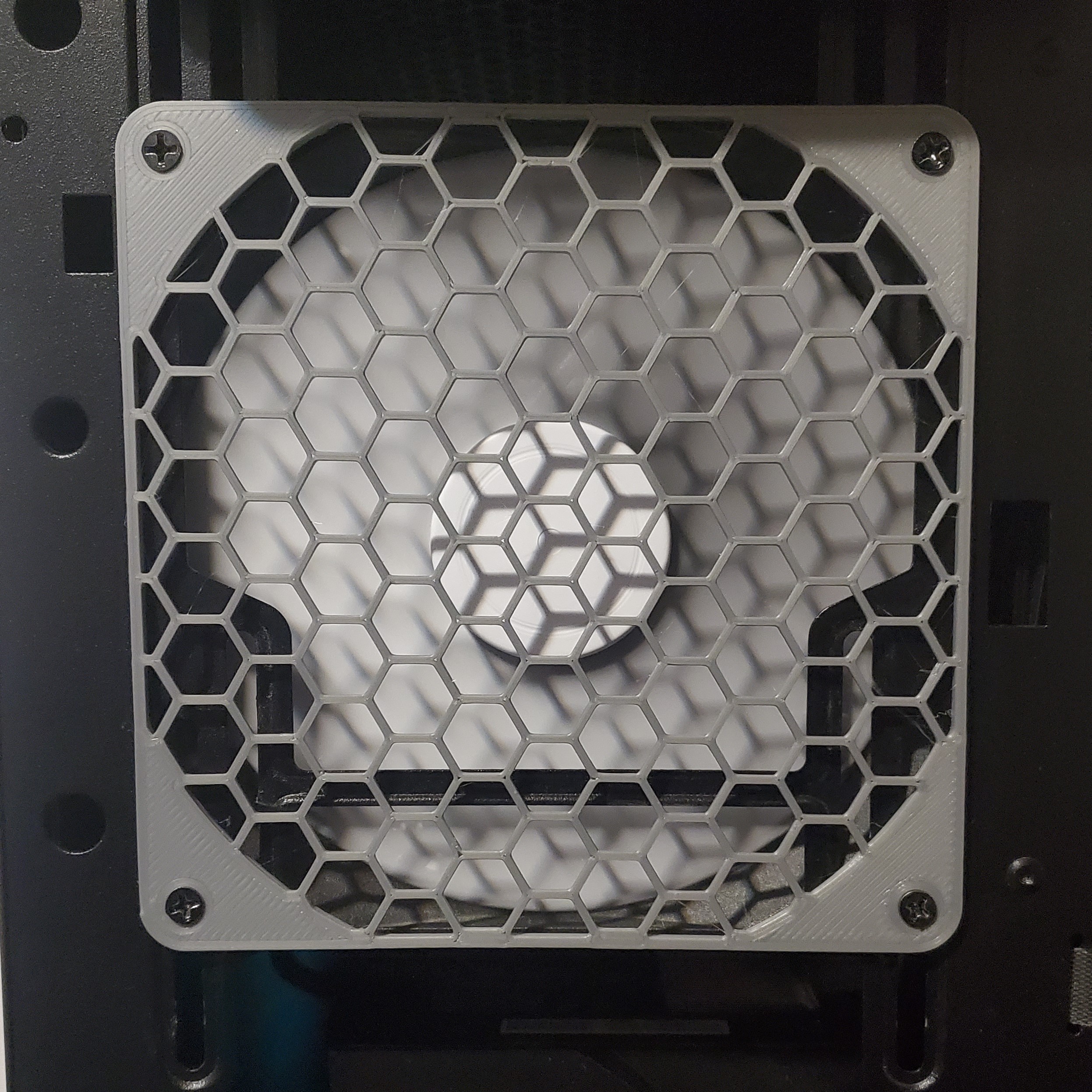 Hexagon Fan cover 80mm, 120mm, 140mm by Armored Carbon | Download free ...