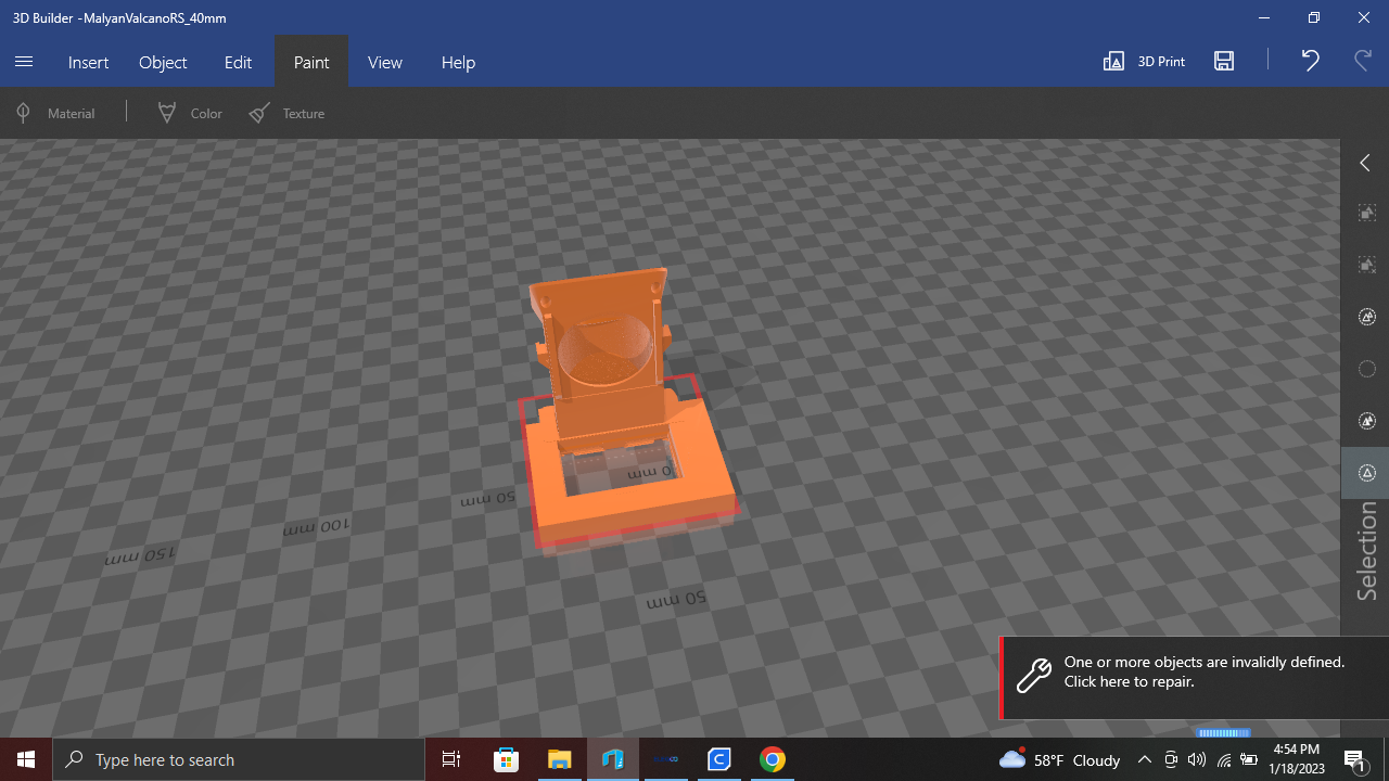 MalyanM320/Monoprice select mini v2 Volcano hotend blower by Sam Hain ...