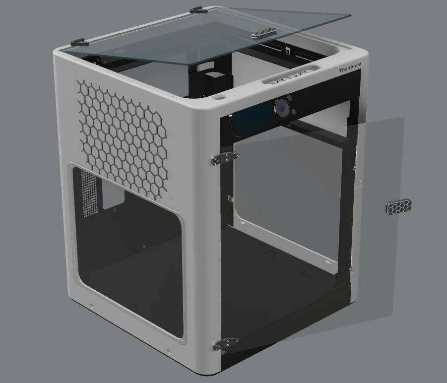 The Shield enclosure for Bambu lab P1P by Ch'tis Makers Deux | Download ...