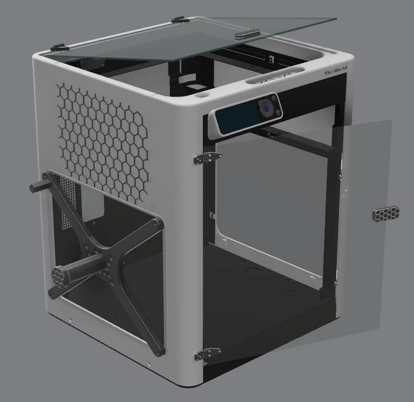 The Shield enclosure for Bambu lab P1P by Ch'tis Makers Deux | Download ...