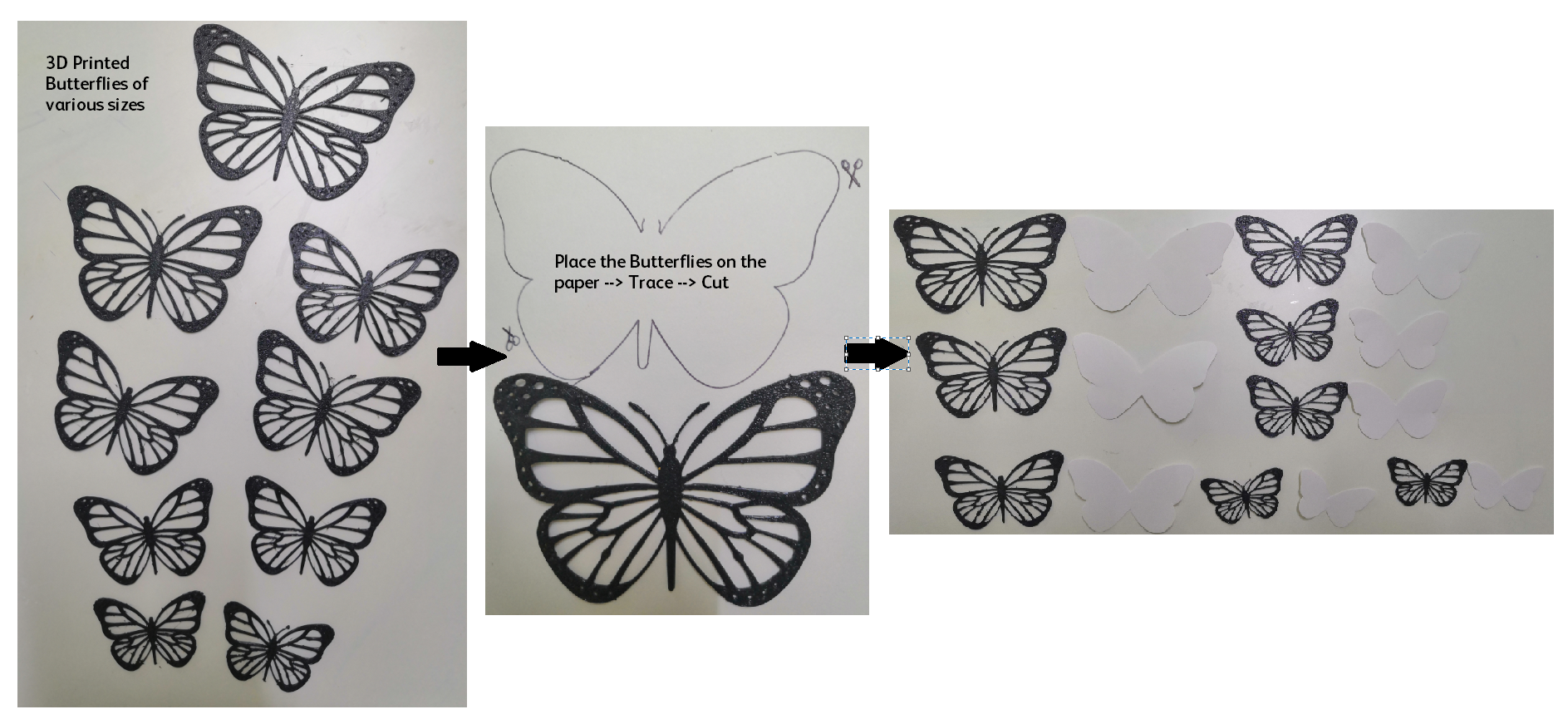 Mix Media Butterfly Art_ Recycling Filament Box by Sharad | Download ...