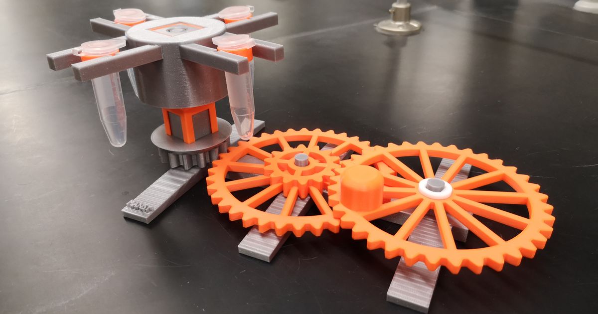 Hand crank centrifuge by Serge Nader | Download free STL model ...