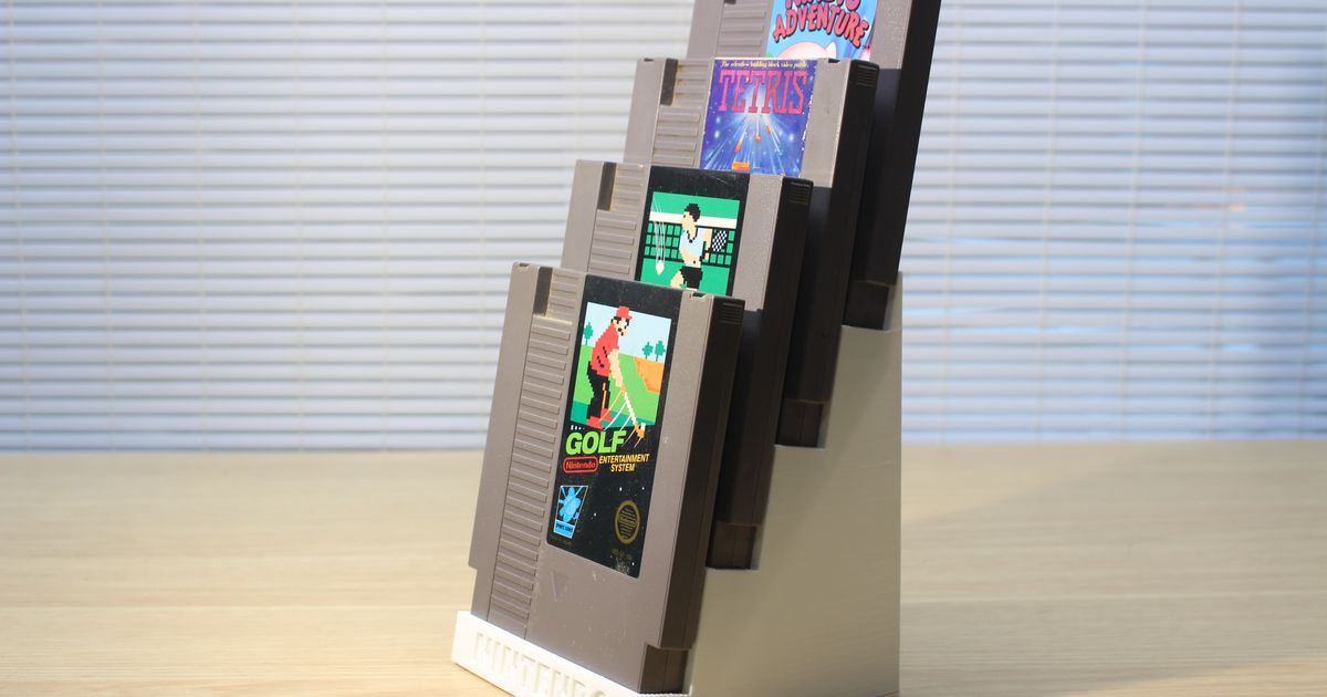 Nintendo Entertainment System Cartridge Stand by Zach Hovick | Download ...