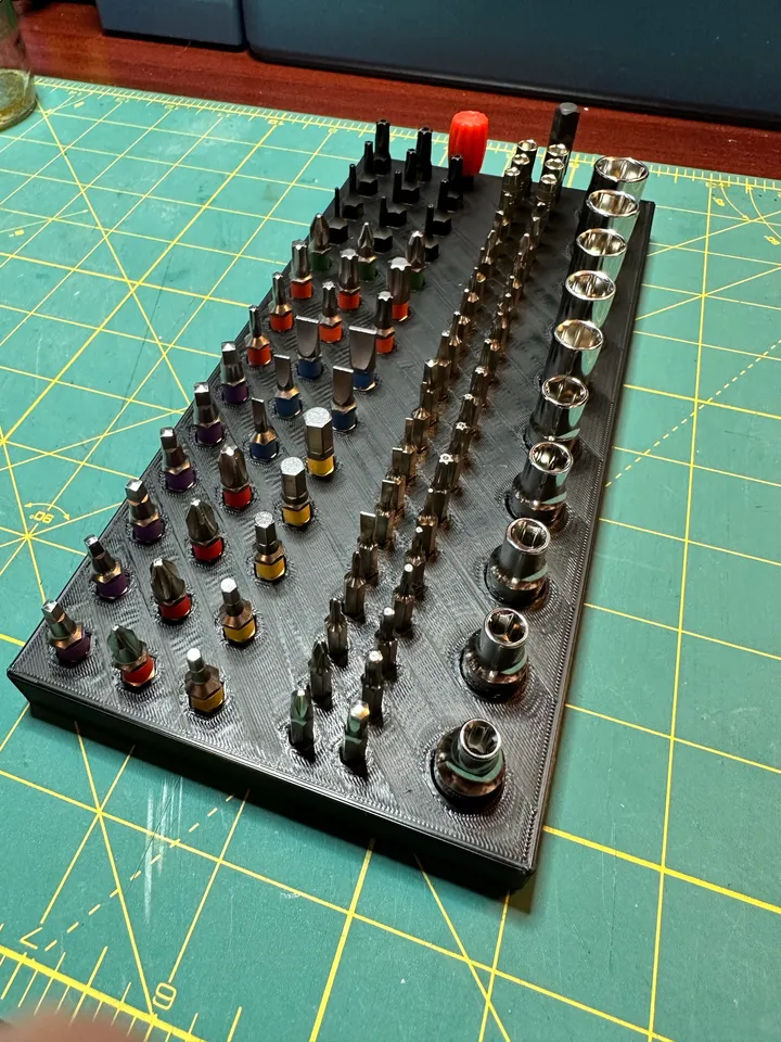 Bits & Sockets Organizer Tray by sdgsean | Download free STL model ...