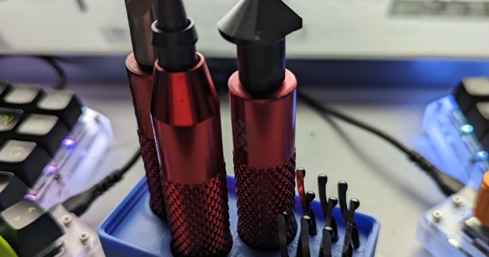 Deburring triple Tool Gridfinity set by GenghisJohn | Download free STL model | Printables.com