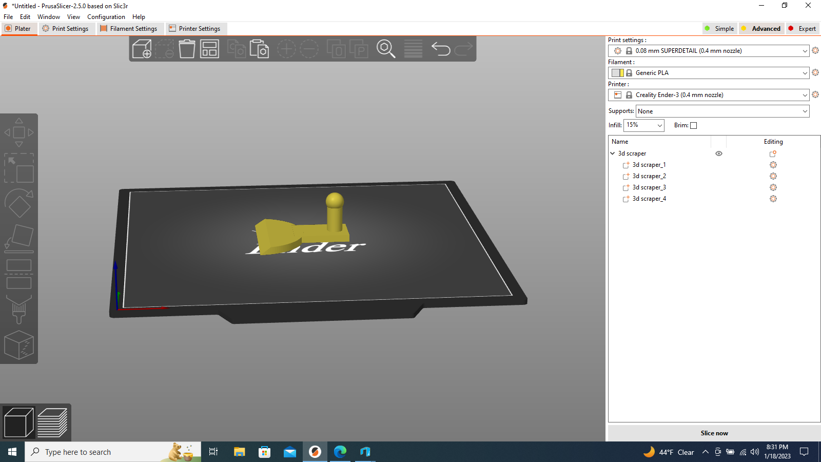 3d scraper by Gabriels 3D models | Download free STL model | Printables.com