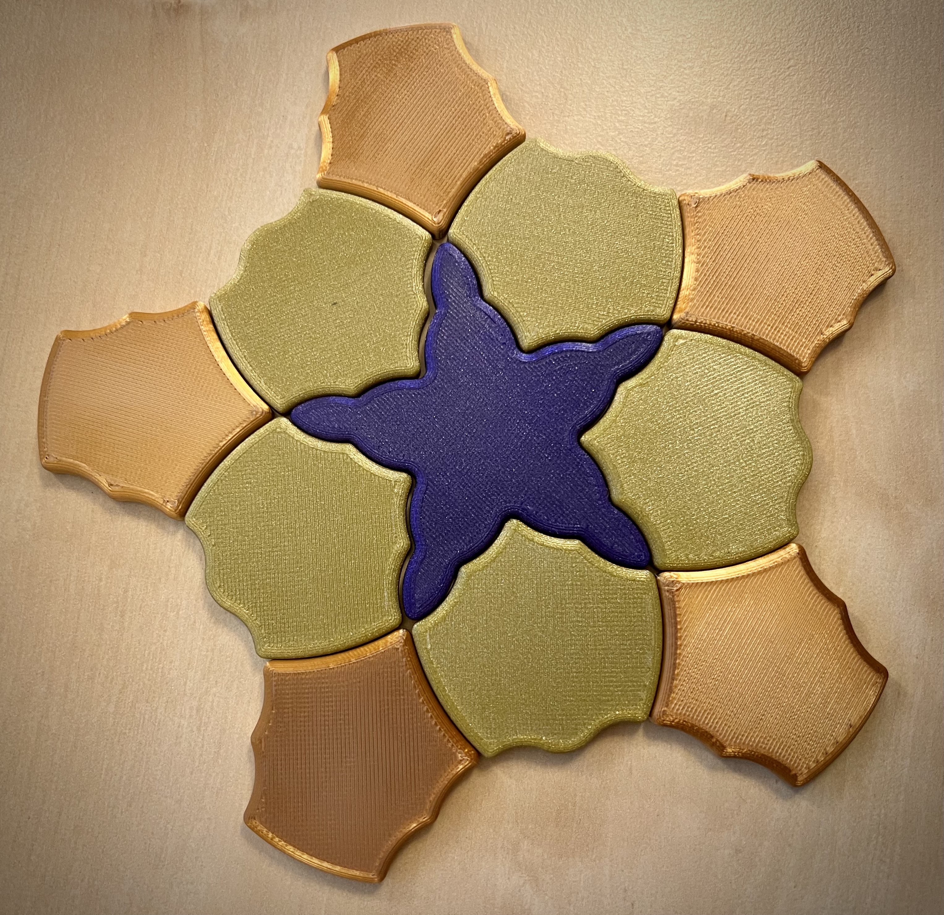 Penrose P1 arc+node tiles by thiebes | Download free STL model ...