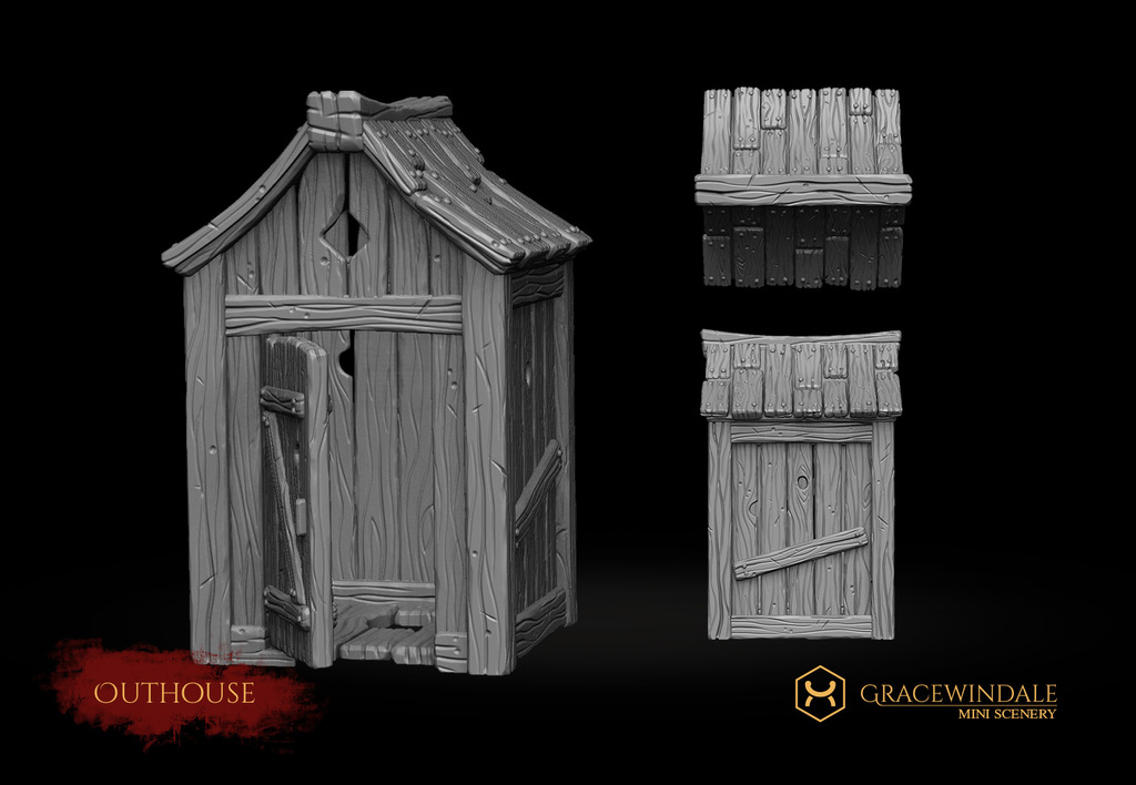 Outhouse by Gracewindale | Download free STL model | Printables.com