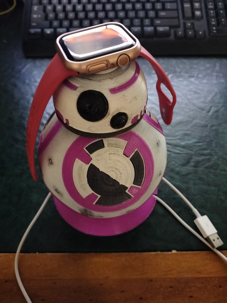 BB8 iPhone Watch Charger by W L | Download free STL model | Printables.com