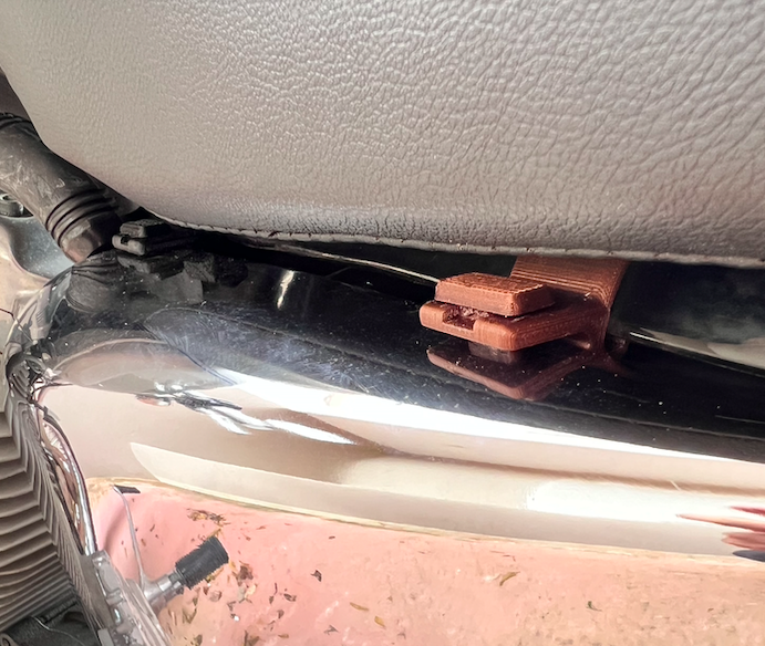 Harley Davidson Sportster Rear Battery cover clip (Mrk 1.8) by Jim ...