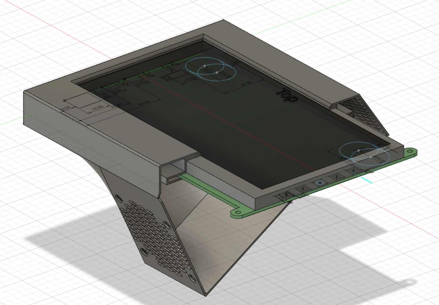 Pi4 7" LCD Case with fan by Bdaboy | Download free STL model ...