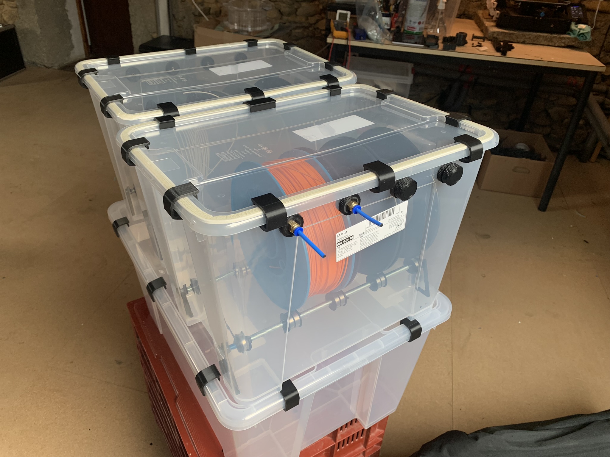 Minimalist Samla 22L and 65L filament storage remix (screwless and ...
