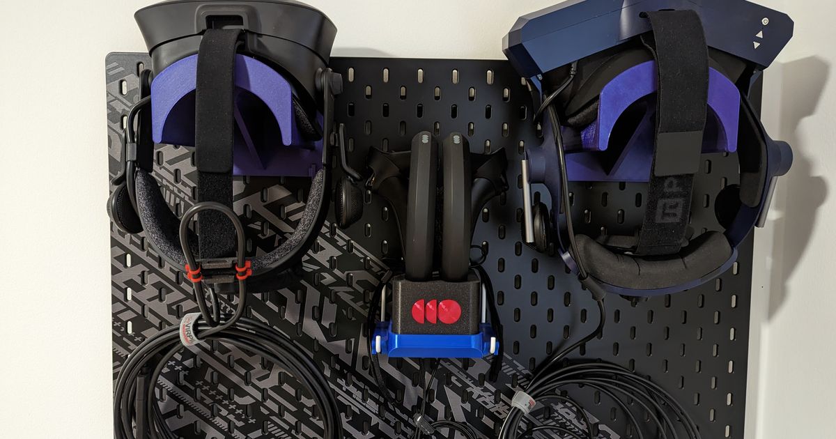 VR Headset Holder for Ikea Skadis von KaleidoHz | Kostenloses STL ...