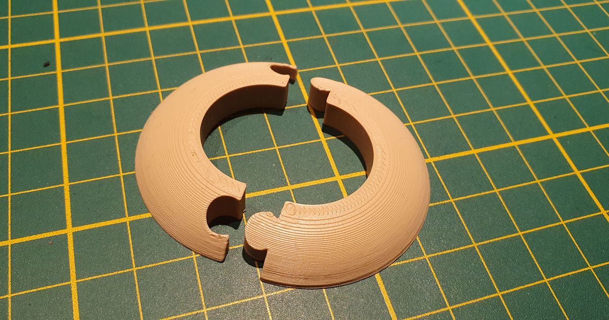 Pipe Cover (Pipe rosette) Parameterizable by Me2d | Download free STL ...