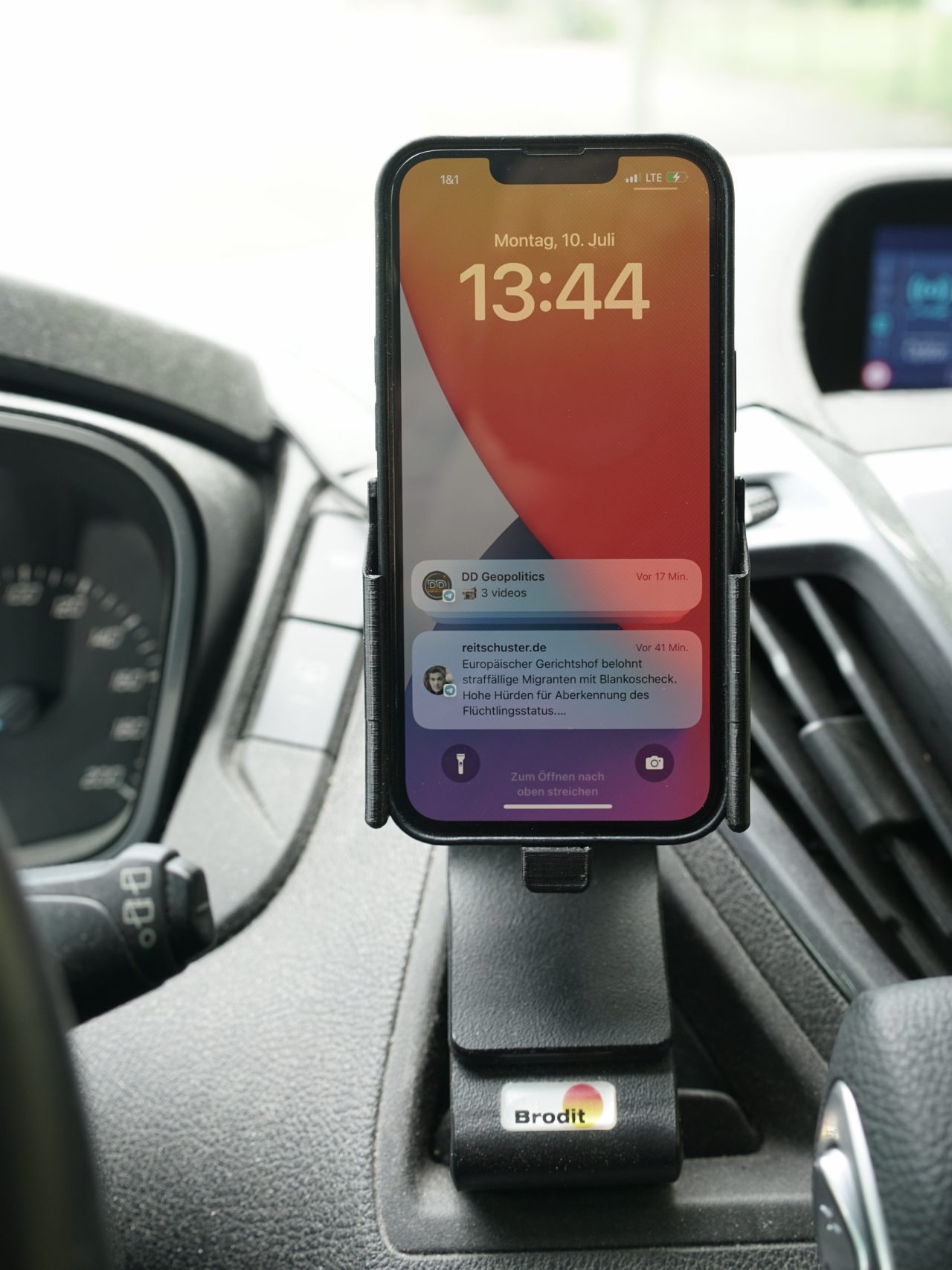 iPhone 13/14 Pro mobilphone holder for/Handyschale für Brodit Proclip ...