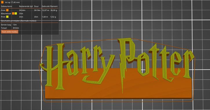 Harry Potter logo stand by kristofv | Download free STL model ...