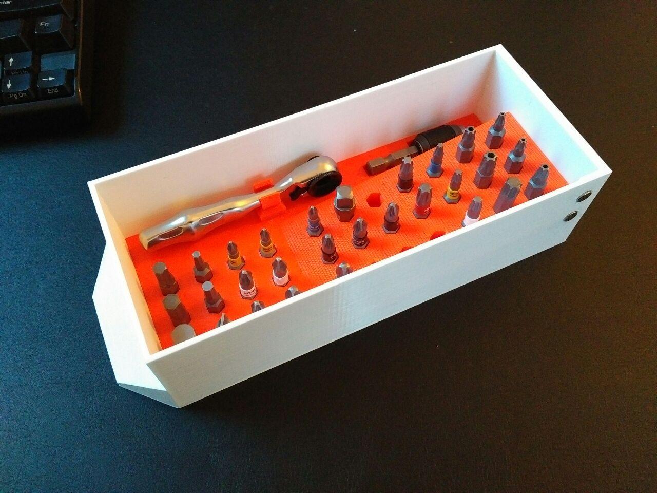 Bit holder insert for Lack Enclosure Drawers by Chris | Download free ...