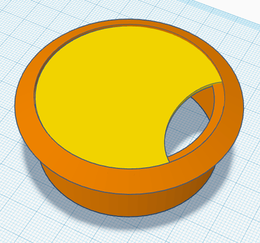Desk Cable Management Hole by ThatJordyGuy | Download free STL model ...
