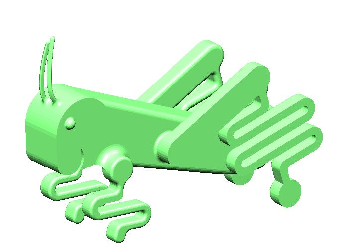 Springy grasshopper by budrokas | Download free STL model | Printables.com