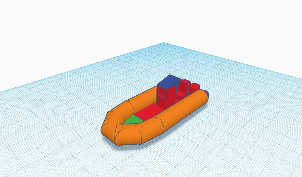 Inflatable boat by Nebula Printing | Download free STL model ...