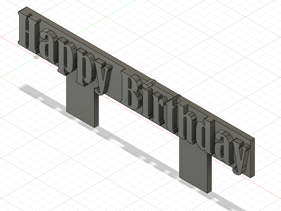 Happy Birthday Schild / Sign by LinuTec | Download free STL model ...