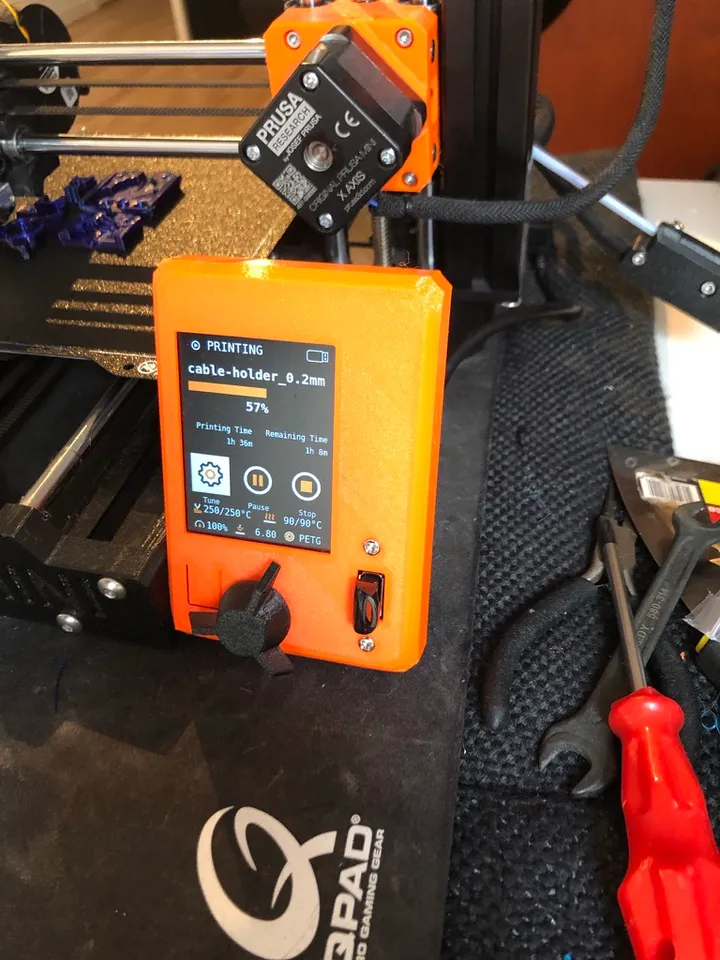 Prusa Mini screen usb mount by Bjerg | Download free STL model ...