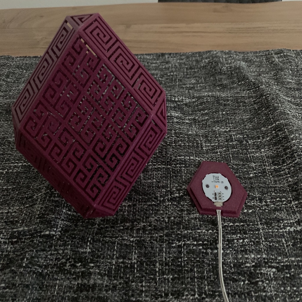 Greek Meander Lamp (Bottom Update Ledberg IKEA) by Marsupilami78 ...
