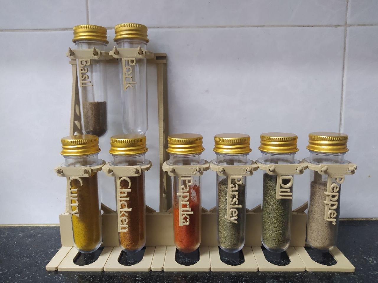 Spice Rack (Modular / Scalable / No Supports) by Rushberg | Download ...