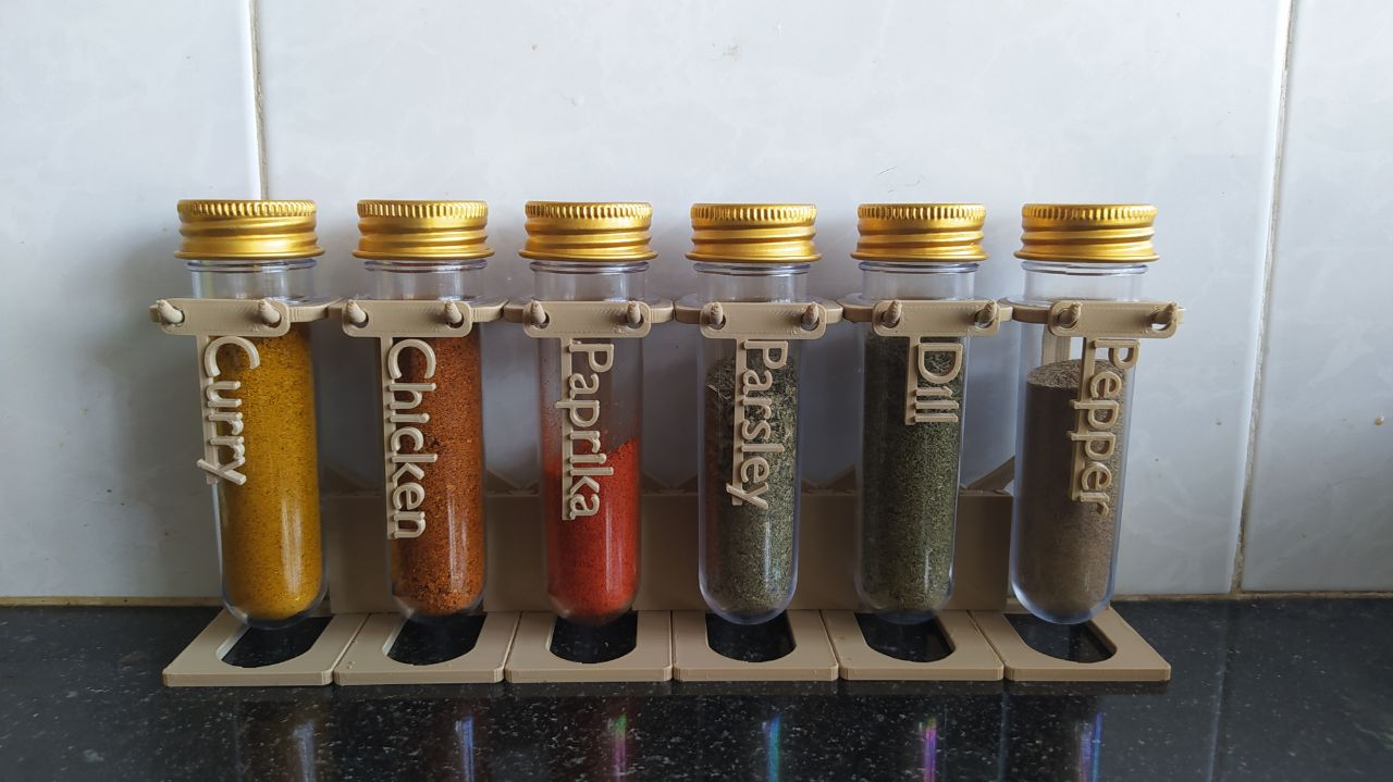 Spice Rack (Modular / Scalable / No Supports) by Rushberg | Download ...