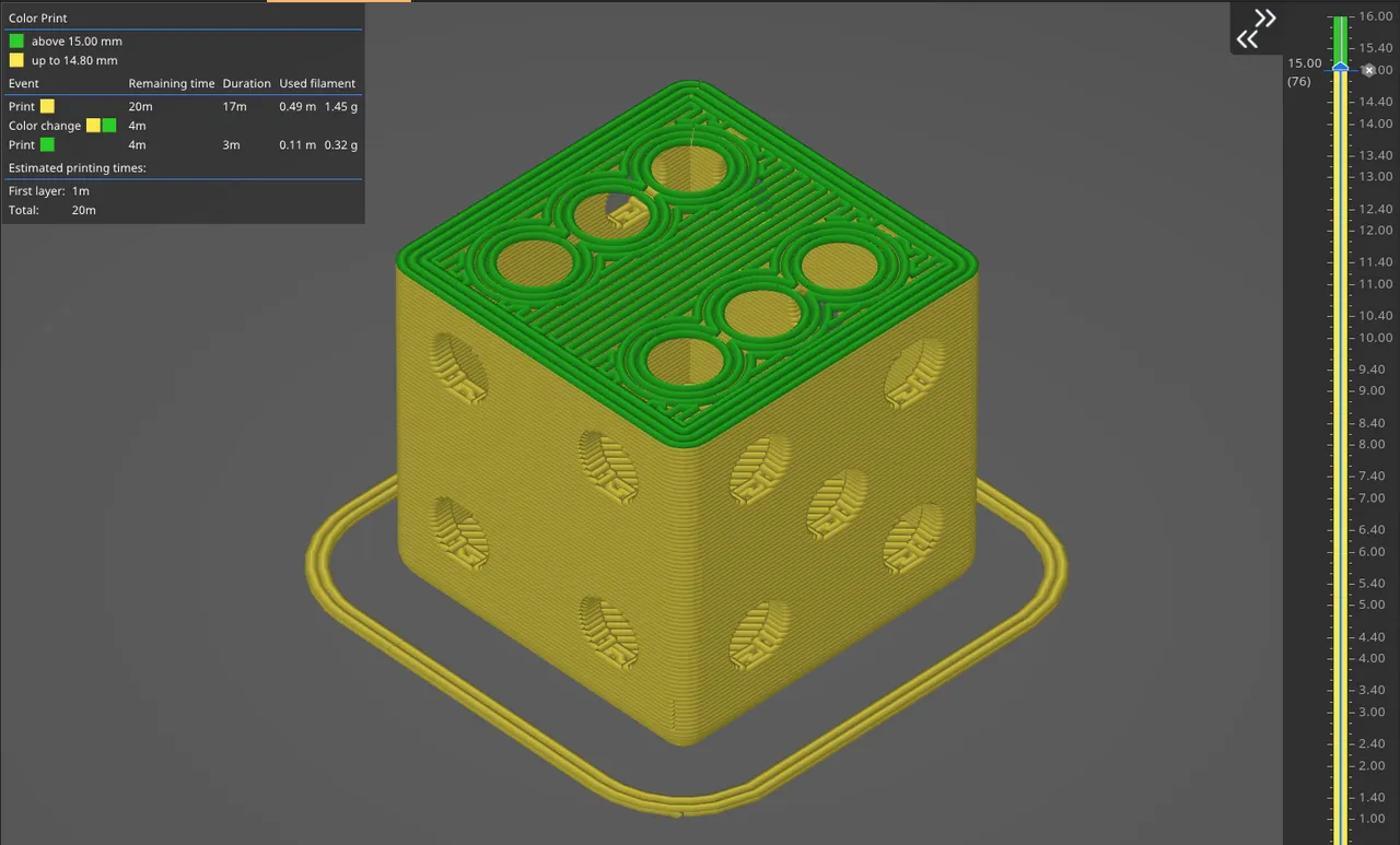 Custom Multicolor Dice with OpenSCAD by kriswillcode | Download free ...