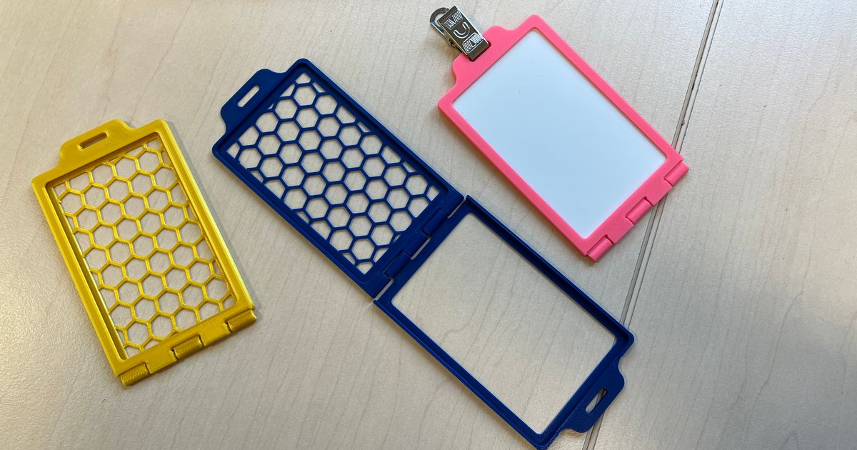 ID / security pass card holder - print in place by SuperMatt | Download ...