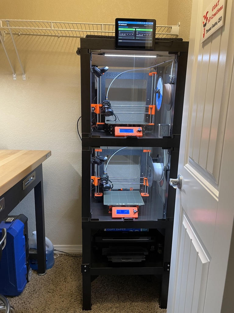 Stacked Lack Enclosure (2 enclosures and 1 shelf) by Thomas Goates ...