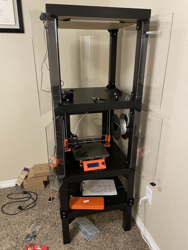 Stacked Lack Enclosure (2 enclosures and 1 shelf) by Thomas Goates ...